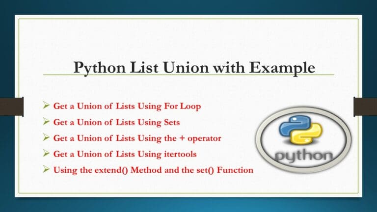 Python List Union with Example - Spark By {Examples}