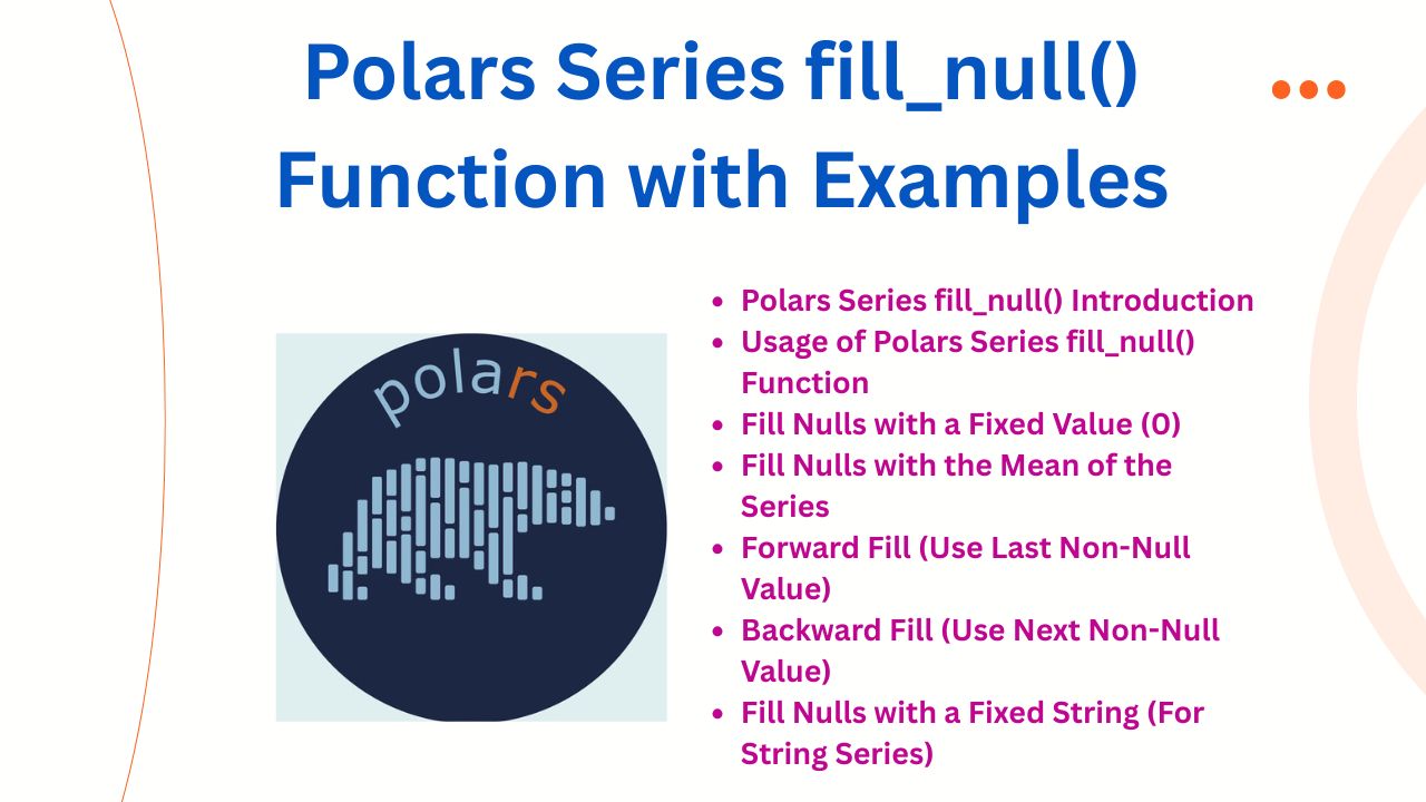 Polars Series Fillnull Function With Examples Spark By Examples